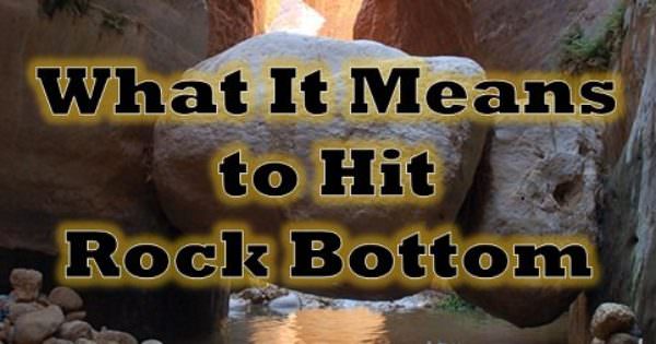What It Means to Hit Rock Bottom - Amethyst Recovery Center